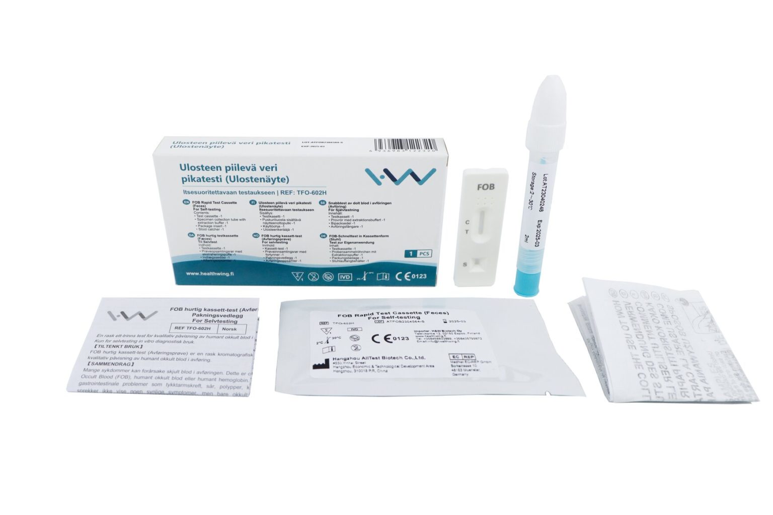 H&W FOB Rapid Test Cassette - H&W Biotech